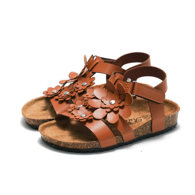 Colorful Synthetic Leather Children Sandals Lightweight Comfortable