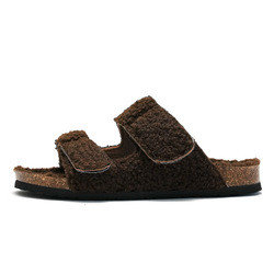 New arrival summer ladies winter home shoes faux fur slides women fluffy bedroom slippers women solid color sandals