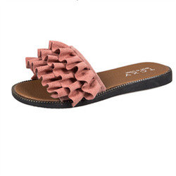 Simple Round Head  Beach Shoes Solid Color Lace Women Flat  Beach Shoes