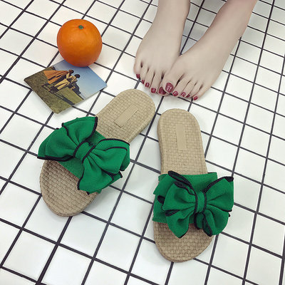 Flat Bottom Women Slippers Comfortable Rubber Slide  Anti Slip Breathable