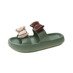 Bowknot Upper Beach Shoes Women  Thick Bottom Non Slip  Beach Shoes