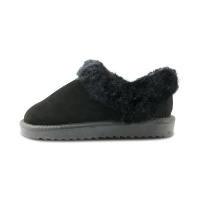 women winter cow suede Flat heel short wool  non-slip snow boots platform boots