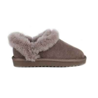 women winter cow suede Flat heel short wool  non-slip snow boots platform boots