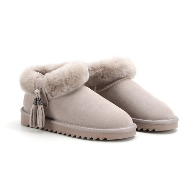 Cute Flat Children Snow Boots Bling Sequin  Thicken Warm Faux Fur Snow Boots