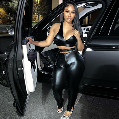 2022 summer new Arrival Custom women yoga Bras and Yoga Open fork Leggings Women Workout tracksuits Gym Fitness Sets crop top
