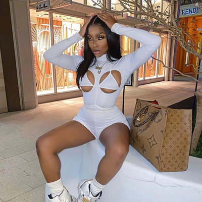 One Piece Long Sleeve Bodycon women Jumpsuits fitness Outfit  sports Suit Yoga Fitness Wear