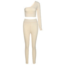 New Arrival Long Sleeves crop Top Seamless Activewear Breathable sportswear solid color Yoga sets sport suit girls clothing