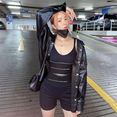 New style 2022 summer running low-cut printed letters fitness clothing casual shorts sport yoga suit women in stock