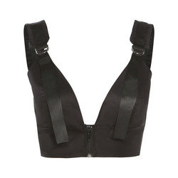 2021 hot sales summer ladies new V-neck  sexy backless vest solid color crop tops sleeveless short T-shirts