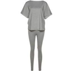 wholesale custom women ruched butt yoga set grey tight sports suit ladies workout sportswear long sleeve gym wear