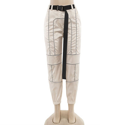 Reflective Ladies Sports Outfit Casual  Breathable Polyester Material