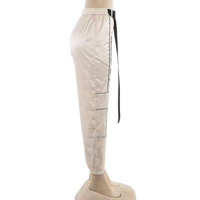Reflective Ladies Sports Outfit Casual  Breathable Polyester Material