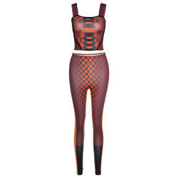 Gym Ladies Sports Outfit  Sleeveles  Exercise  Polyester  Material