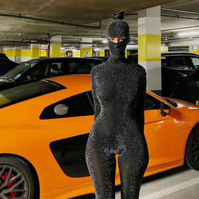 Backless Women Jumpsuit  Sportswear Breathable Solid Pattern