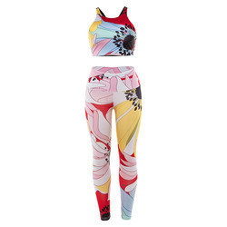 Workout  Ladies Sports Outfit Breathable Polyester Material Sleeveless