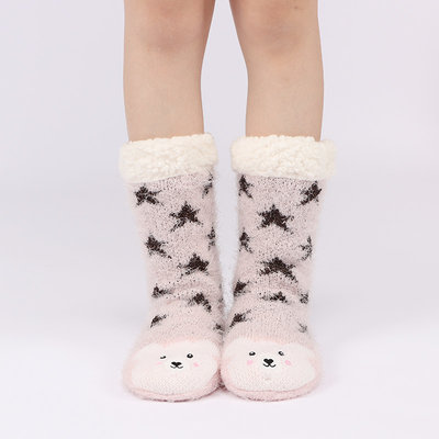 2021 Lovely adults chunky coral Christmas Slipper Socks Cozy Warm home Floor Socks winter socks for women
