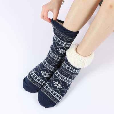new design Home Slippers socks Keep Warm Floor Socks Antiskid Winter Room high quality Christmas Gift home shoes