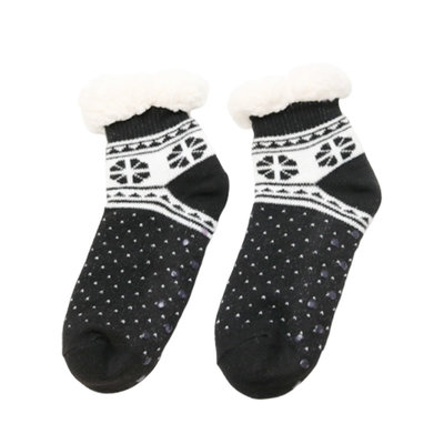 thermal fuzzy socks for women ladies adults Christmas warm knit floor slipper socks ankle socks