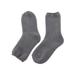gray classic women warm  winter knit indoor slipper socks comfortable home socks