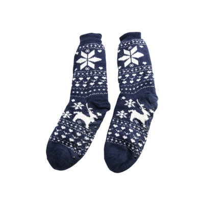 Fleece Lined Ladies Slipper Socks Thermal Fuzzy Breathable For Winter