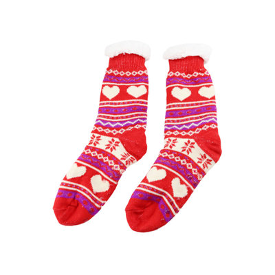 Thick Warm Knit Fuzzy Fluffy Slipper Socks Home Indoor Sherpa Lining Slipper Socks