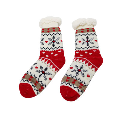 Winter Fleece Lining Ladies Slipper Socks  Indoor  Fuzzy  Knitted