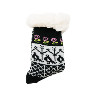 Women Home Slipper Socks Fuzzy Thick Warm Heavy Fleece Lined Slipper Socks