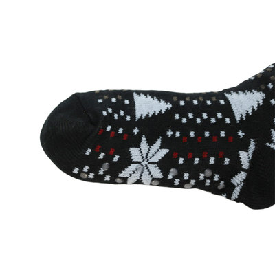 ladies winter double layers home sock sherpa lined plush women christmas slipper socks