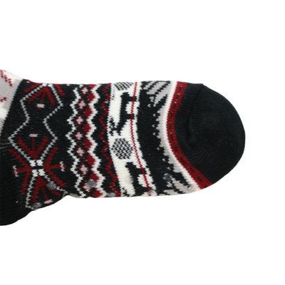 Fuzzy Slipper Socks Warm Thick Heavy Fleece Lined Fluffy Christmas Stockings Winter Socks Women Snowflake Deer Knit