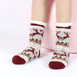 new arrival ladies comfortable soft fluffy socks sweat absorbed thick antiskid floor socks Warm christmas stocking