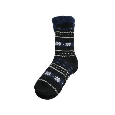 2 pairs Skidproof acrylic Warm Winter chunky Knitted slipper Socks for women anti slip socks