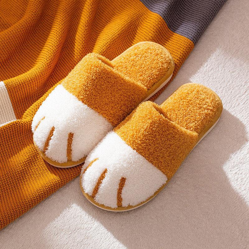 Wholesale Cartoon animal slippers cute non-slip household shoes Autumn winter Lovely cat warm comfortable slippers