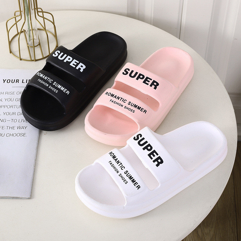 Hot sale trend simple style summer sandals women indoor home shoes fashion comfortable non-slip slippers