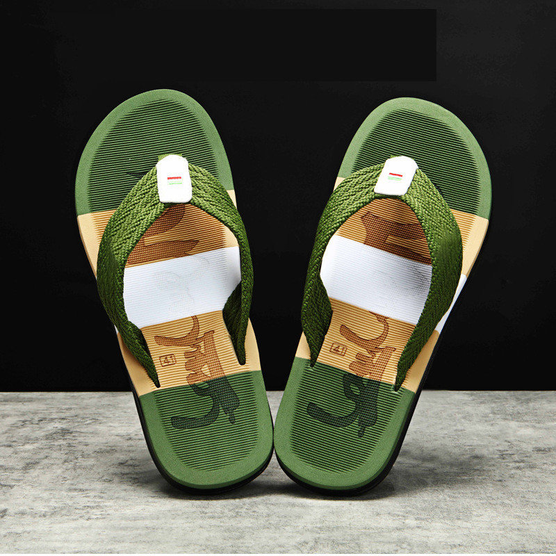 Soft Sole Men Cozy Slippers Outdoor Non Slip With Eva Rubber Breathable
