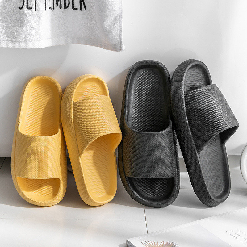Women slide slippers anti-slip quick drying super soft thick sole Men sandals couple home indoor shoes in stock
