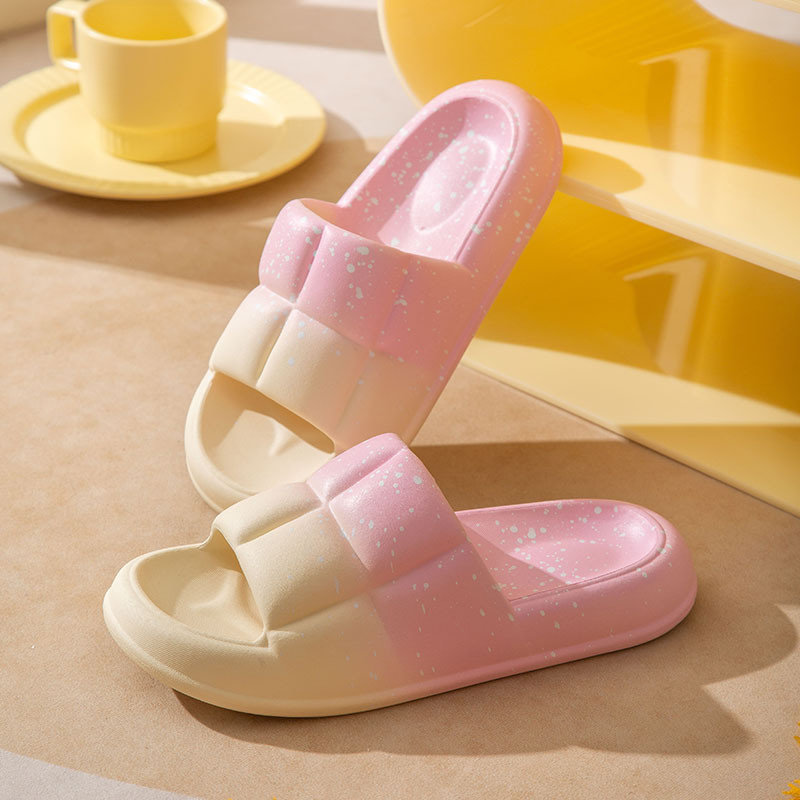 Wholesale EVA sandals summer new product men home couple indoor color matching women slippers slides 2022 ladies shoes