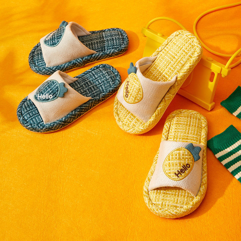 Slippers for boys and girls summer cute fruit children home cartoon breathable slippers wholesale in stock lining shoes