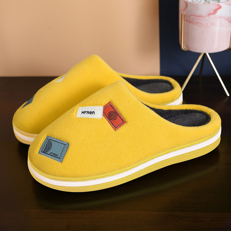 Winter Ladies coral Fleece Tpr Sole Warm Slippers indoor non-slip  thickening home couple plus fluff shoes wholesale