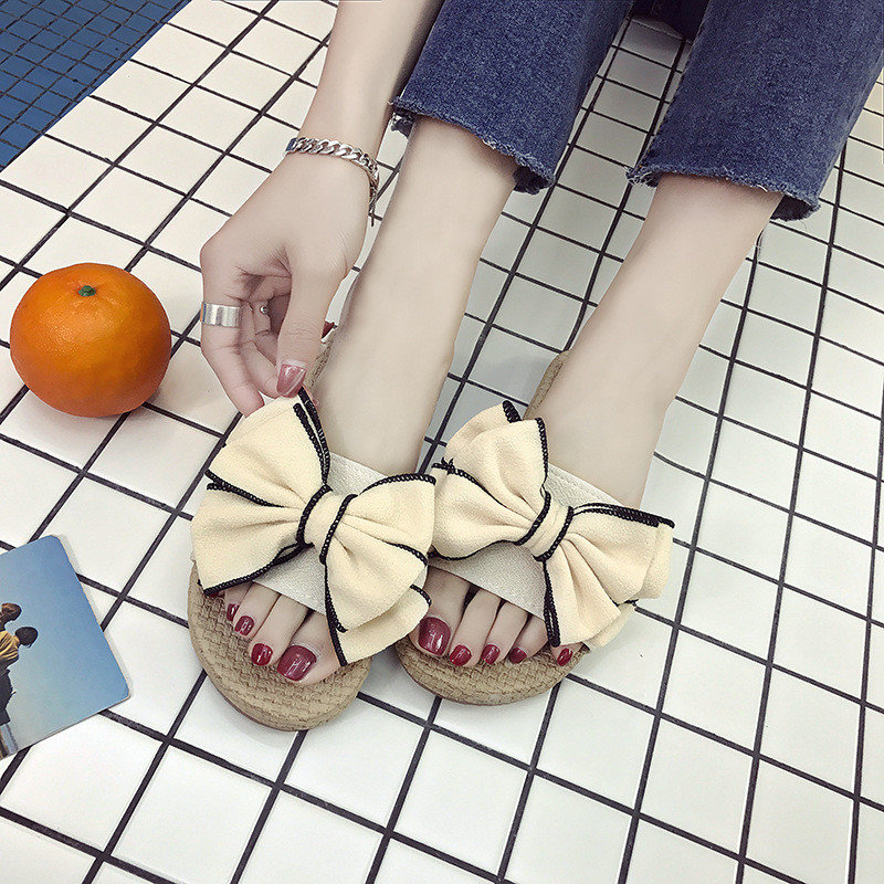 Flat Bottom Women Slippers Comfortable Rubber Slide  Anti Slip Breathable