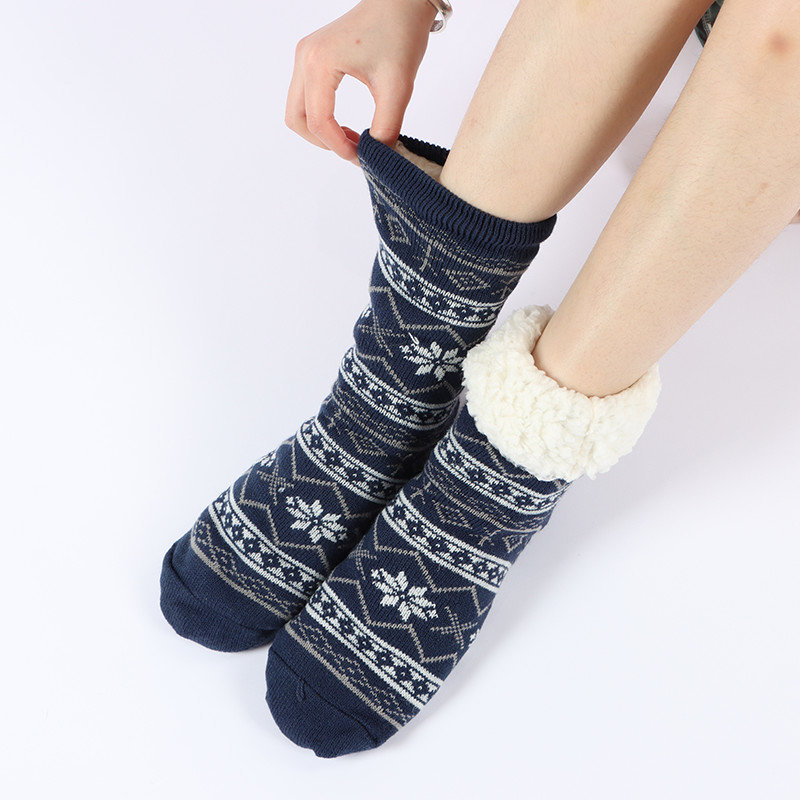 new design Home Slippers socks Keep Warm Floor Socks Antiskid Winter Room high quality Christmas Gift home shoes