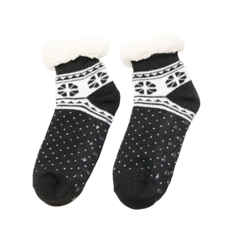 thermal fuzzy socks for women ladies adults Christmas warm knit floor slipper socks ankle socks