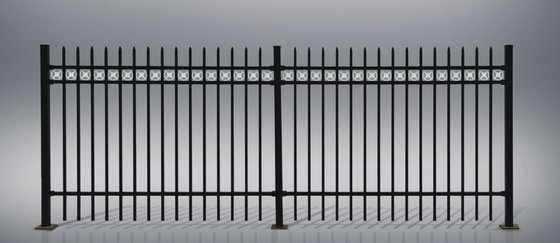 Residential Decorative Metal Garden Ornamental Aluminum Fence / Fencing