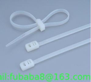 Double head nylon cable tie
