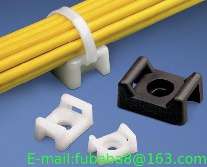 Horse saddle type cable tie mounts
