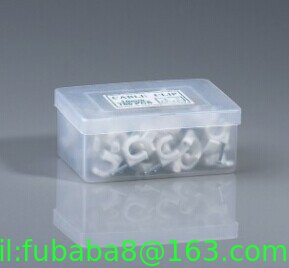 Plastic boxed cable clips