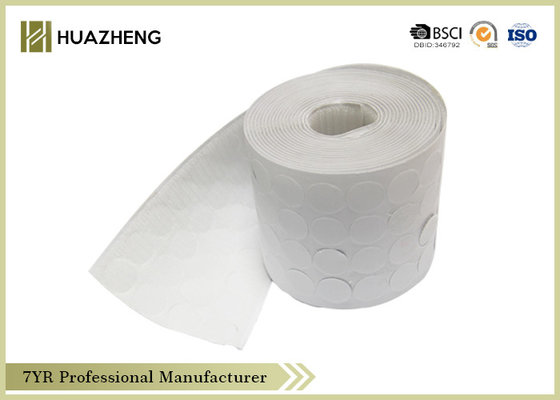 White Super Sticky Double Sided Hook and Loop Roll For Curtain SGS ROHS