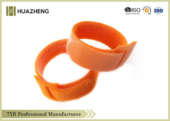 Adjustable Orange Industrial Hook Loop Cable Ties Wrapping