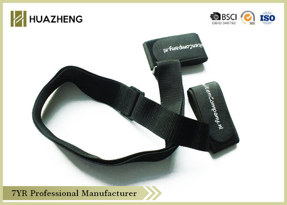 OEM / ODM Black Reusable Hook and Loop Ski Straps For Cross Country SGS ROHS