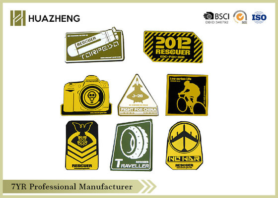 Various Pantone Chart PVC Hook And Loop Badge professional Durable