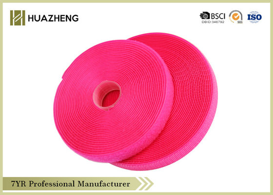 20mm Nylon Red Tape Hook Loop Tape on Garment Parts for Adjustable
